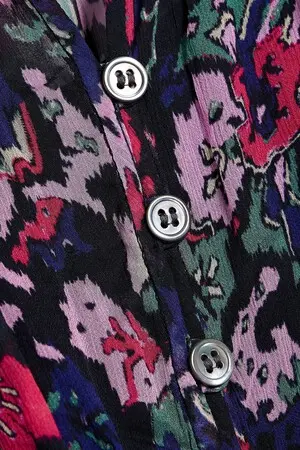 MARANT ETOILE Saureli Printed Georgette Midi Dress