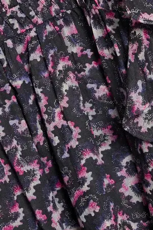 MARANT ETOILE Ilayona Ruffled Printed Top
