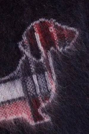 Thom Browne Jacquard-knit Mohair-blend Sweater