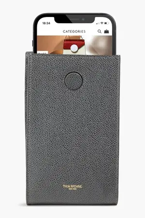 Thom Browne Pebbledleather Phone Pouch