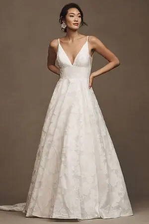 Wedding Gowns with Plunging Back