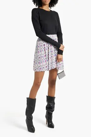 MARANT ETOILE Assia Printed Mini Skirt - Ecru