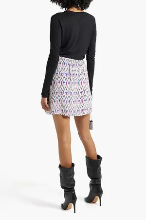 MARANT ETOILE Assia Printed Mini Skirt - Ecru