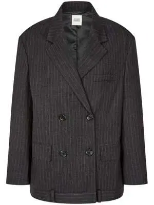 STUDIO TOMBOY Pinstriped Double-breasted Blazer