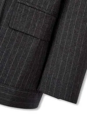 STUDIO TOMBOY Pinstriped Double-breasted Blazer