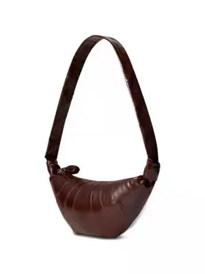 LEMAIRE Medium Croissant Bag In Coated Cotton - Brown