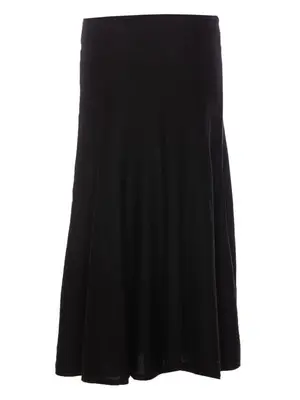 Khaite Mayu Mid-length Skirt - Black