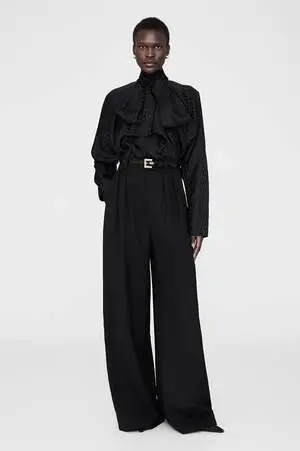 ANINE BING Rachel Top - Black Link