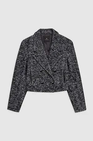 ANINE BING Vienna Herringbone Blazer