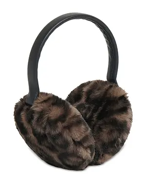 Apparis Esme Faux Fur Earmuffs - Dark Leopard