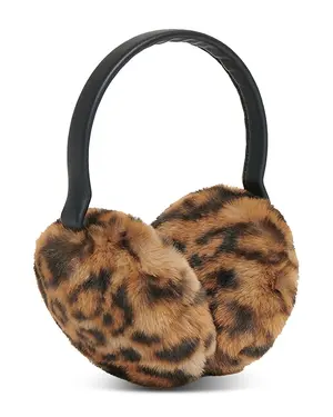 Apparis Esme Faux Fur Earmuffs Leopard