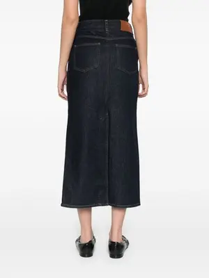 Loulou De Saison Rona Midi Skirt - Blue