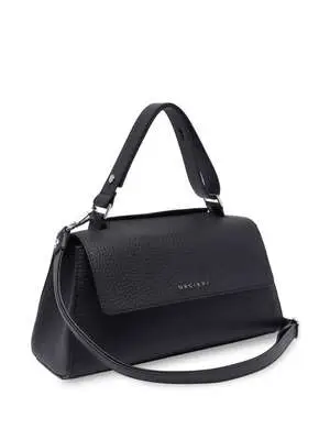 ORTIGNI Sveva Longuette Tote Bag - Black