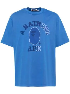 A BATHING APE Garment-dye College T-shirt