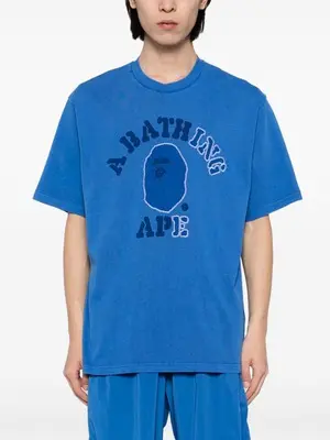 A BATHING APE Garment-dye College T-shirt