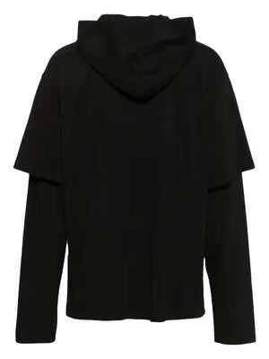 We11Done Teddy Bear Layered Hoodie
