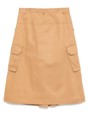 Maison Kitsuné Utility Skirt - Brown