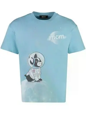 Mcm Graphic-print T-shirt - Blue