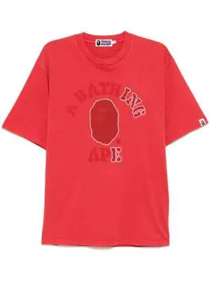A BATHING APE Garment Dye College Relaxed Fit Tee
