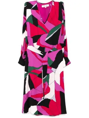 Diane Von Furstenberg Abel Midi Dress - Pink