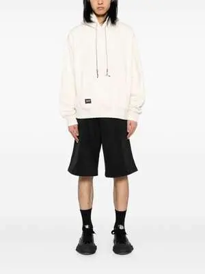 FIVE CM Hooded Sweatshirt With Faux-leather Trim