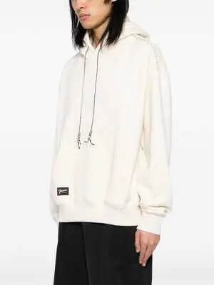 FIVE CM Hooded Sweatshirt With Faux-leather Trim