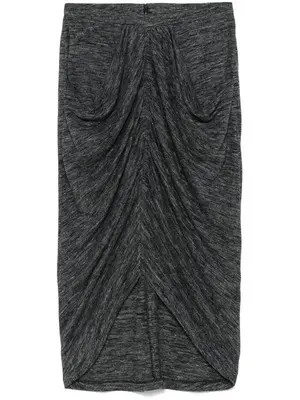 MARANT ETOILE Ilis Midi Skirt - Grey