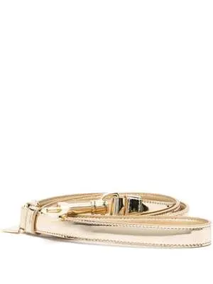 Prada Leather Leash - Gold