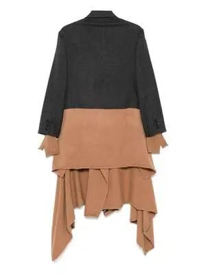 Undercover Panelled Wool Coat