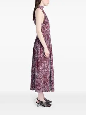 Proenza Schouler Lola Halterneck Dress - Red