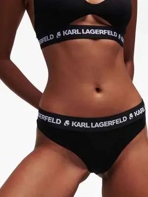 Karl Lagerfeld Logo-waistband Thong