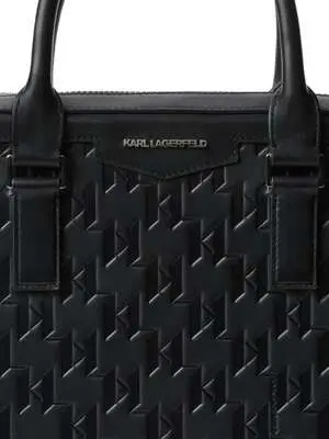 Karl Lagerfeld K/loom Leather Briefcase - 999