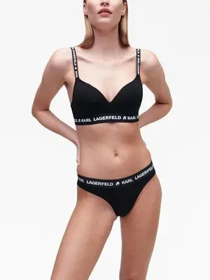 Karl Lagerfeld Logo-underband Padded Bra 999