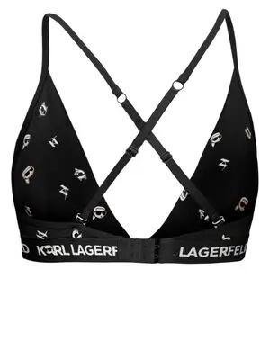 Karl Lagerfeld Ikonik 2.0 Padded Bralette - Black