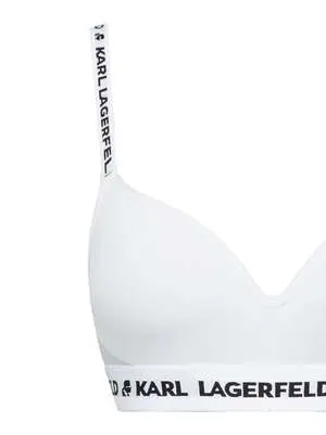 Karl Lagerfeld Logo Padded Bra 100