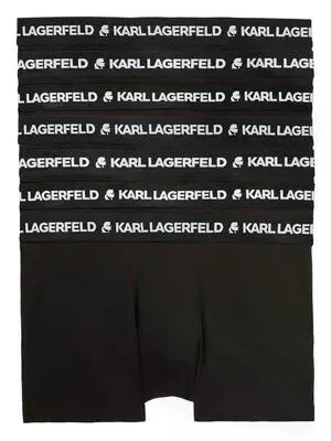Karl Lagerfeld Logo-waistband Boxers - Black