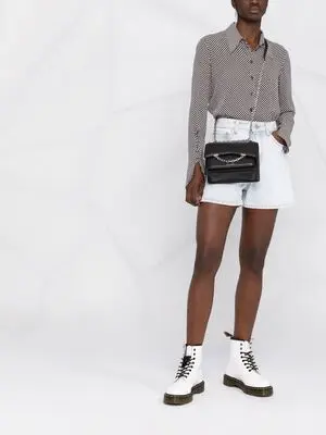 Karl Lagerfeld K/seven Grainy Leather Shoulder Bag