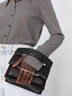 Karl Lagerfeld K/seven Grainy Leather Shoulder Bag