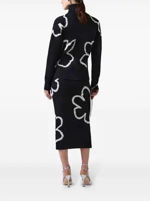 Carolina Herrera Floral-embroidered Jumper