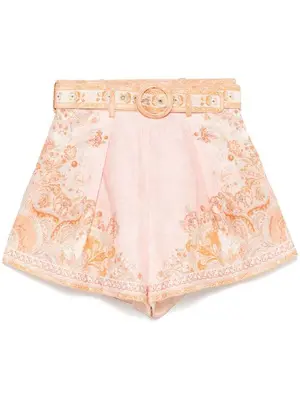 Zimmermann Acacia Printed Shorts