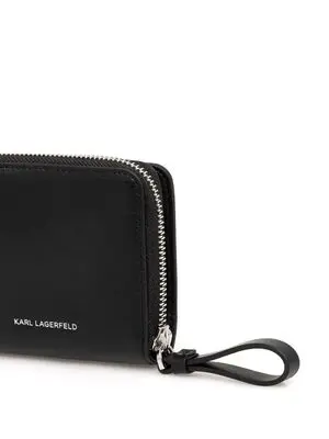 Karl Lagerfeld K/circle Leather Bi-fold Wallet