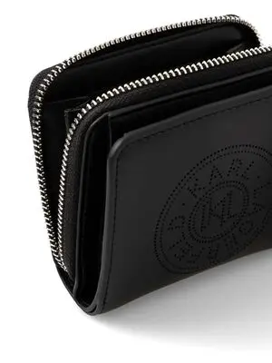 Karl Lagerfeld K/circle Leather Bi-fold Wallet