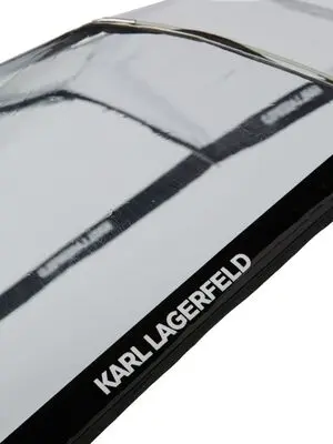 Karl Lagerfeld Logo-trim Transparent Umbrella