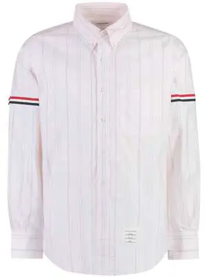 Thom Browne Striped Cotton Shirt - White