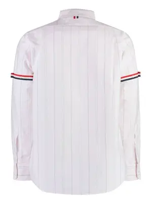 Thom Browne Striped Cotton Shirt - White