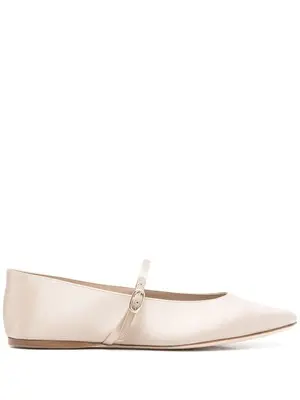 Saint Laurent Gio Ballet Flats - Neutrals