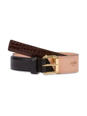 Moschino Colour-block Belt - Black