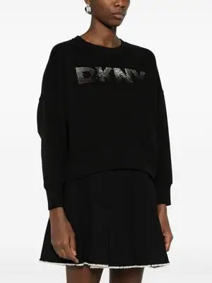 Dkny Sequined Logo Sweatshirt