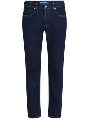 Karl Lagerfeld Mid-rise Tapered-leg Jeans - Blue