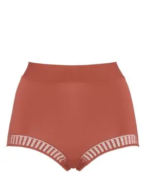 ERES Solange Graphic High-waist Briefs - Brown